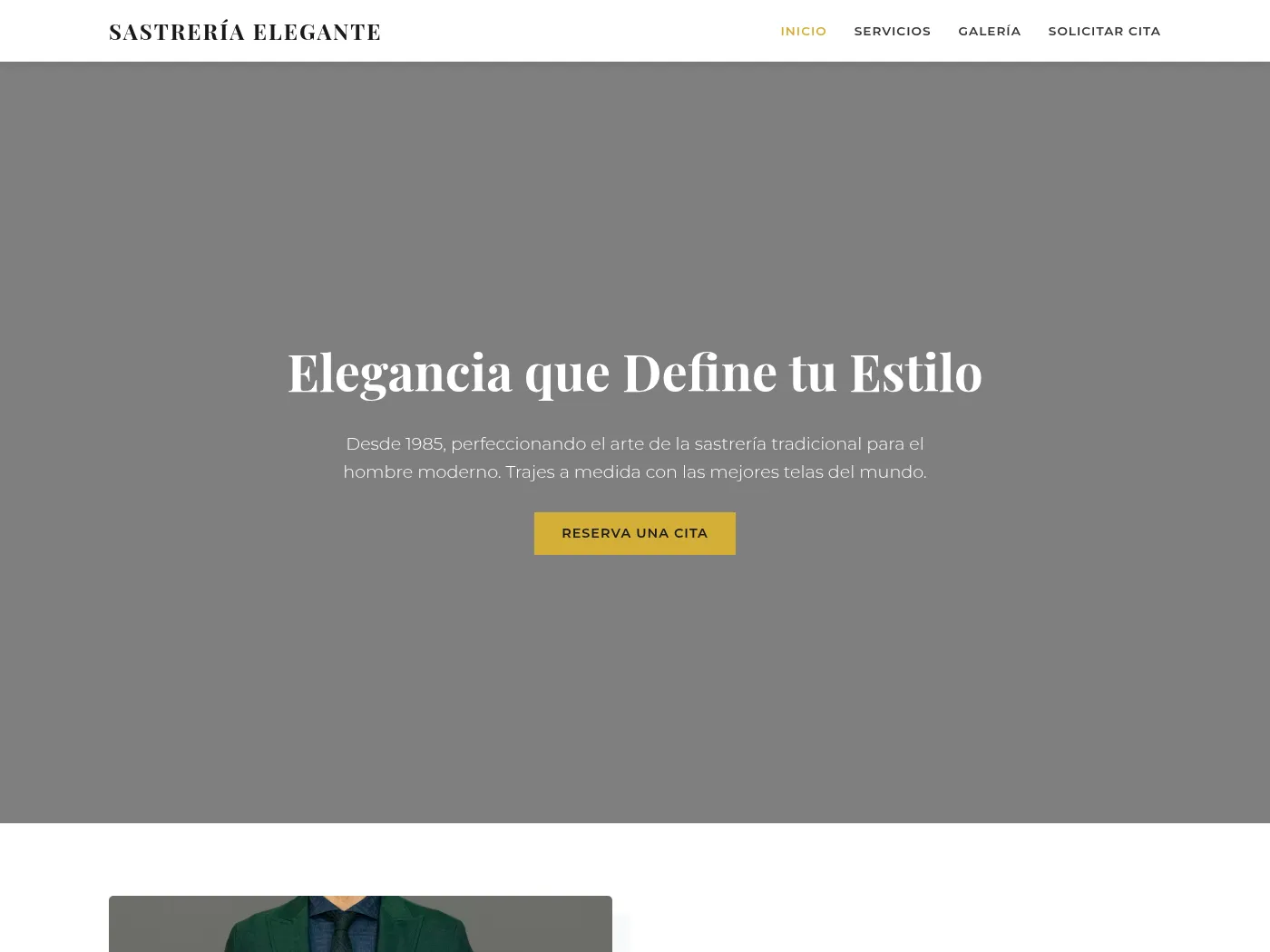 Sastrería Elegante Web