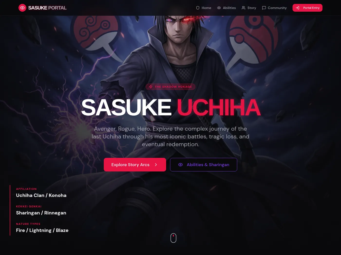 Sasuke Uchiha Fan Portal
