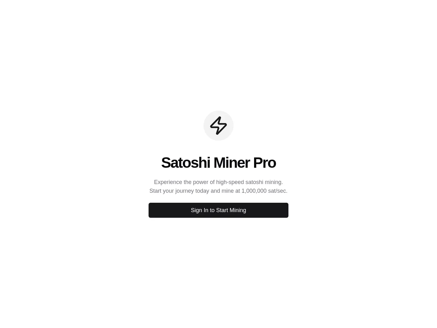 Satoshi Miner Pro