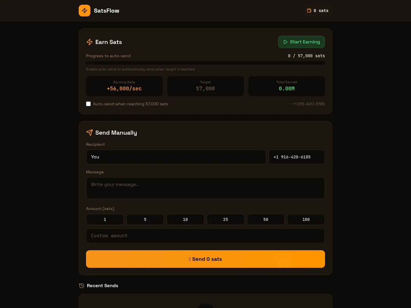 SatsFlow Instant Pay
