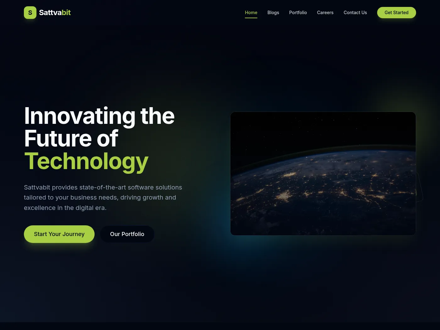 Sattvabit Dark Web Redesign