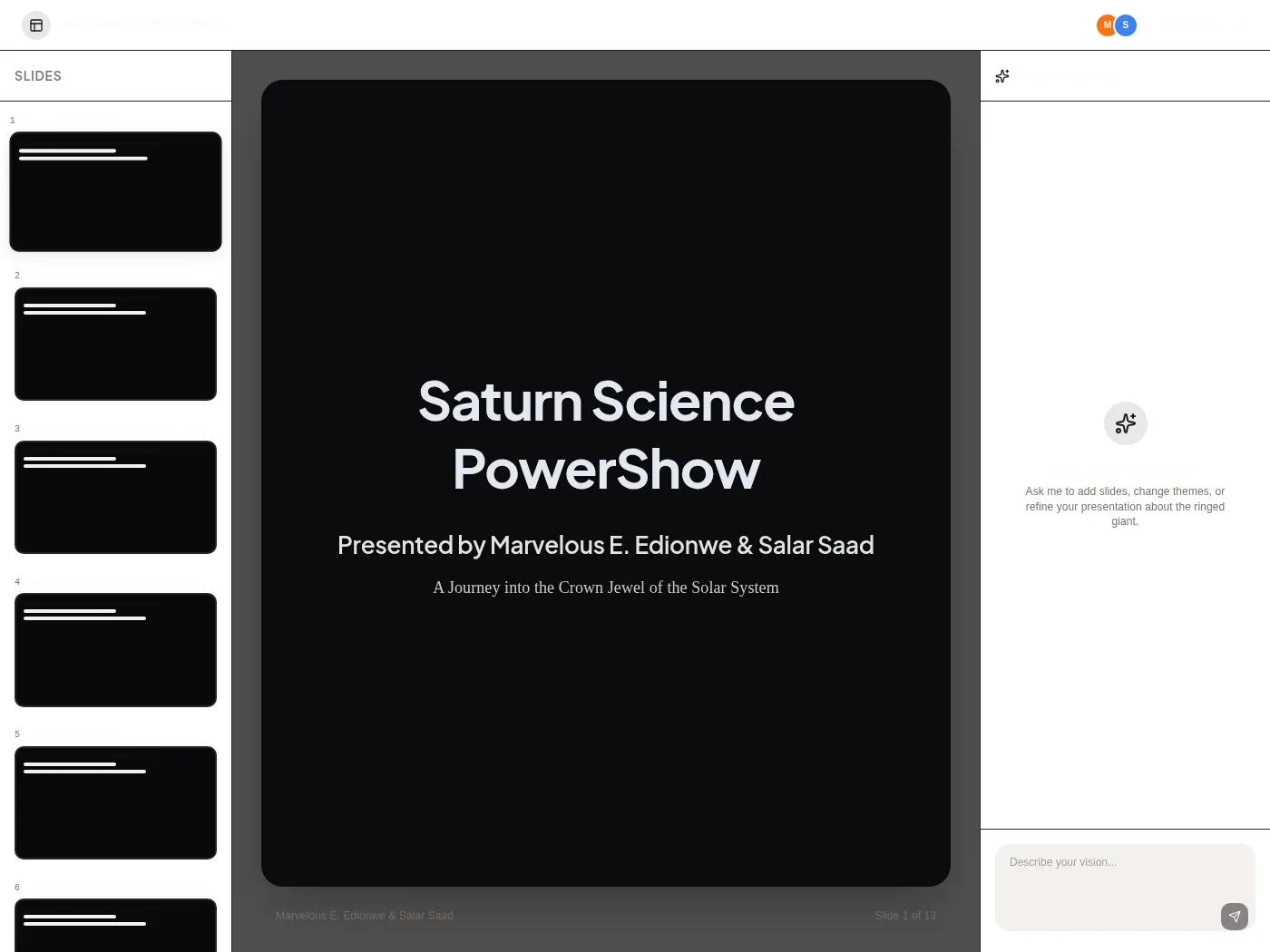 Saturn Science PowerShow