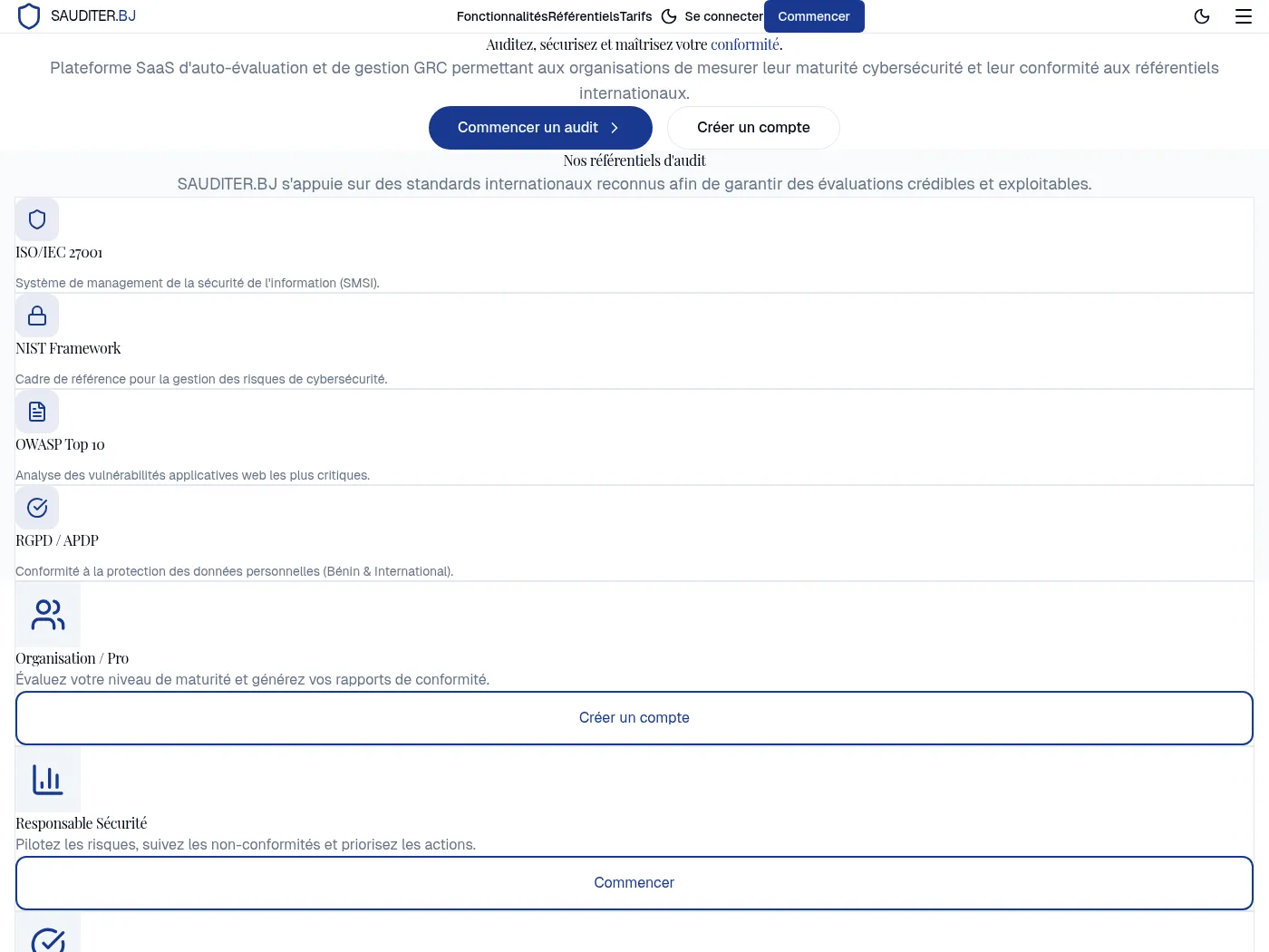 Sauditer Audits Platform