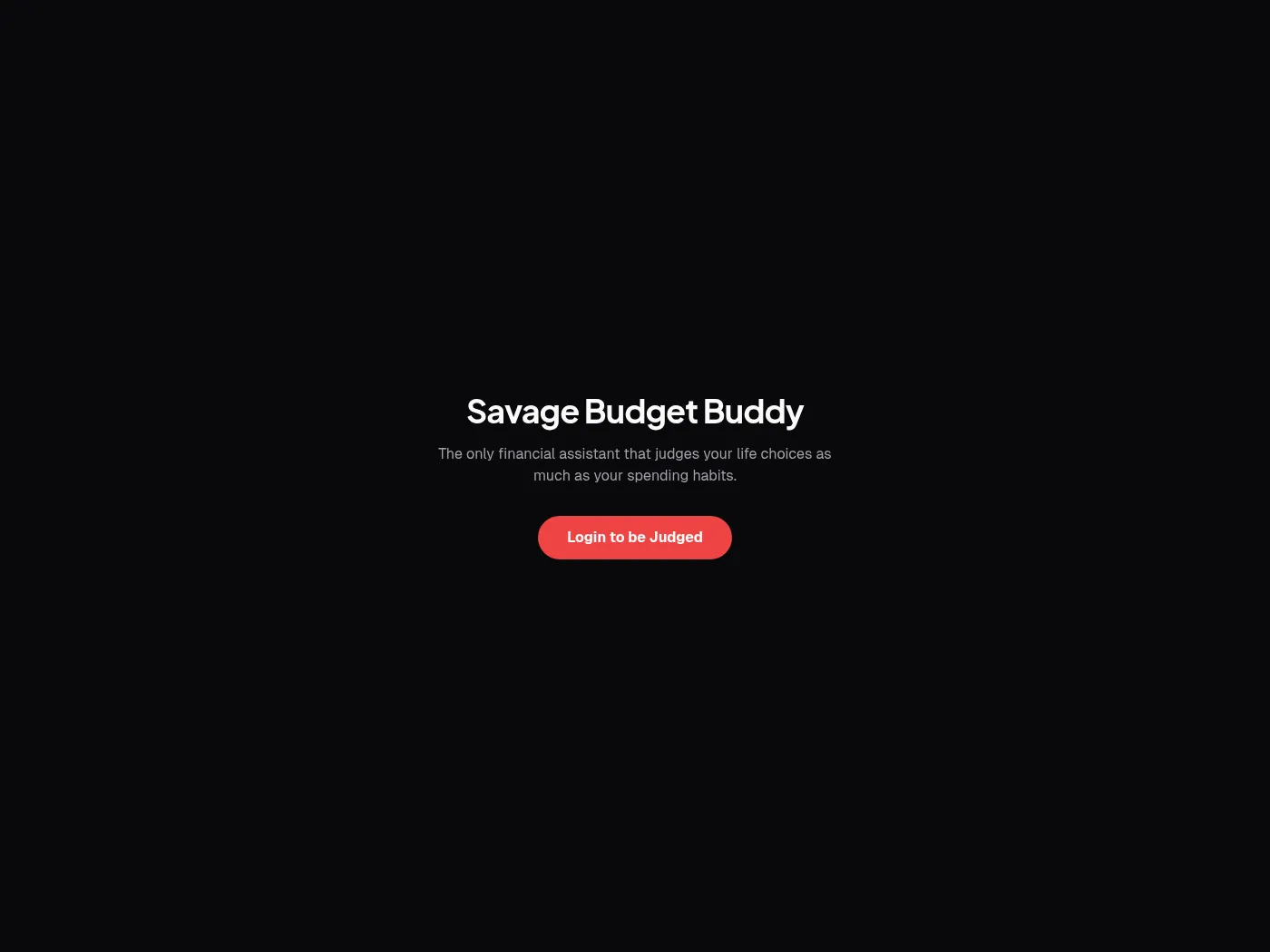 Savage Budget Buddy