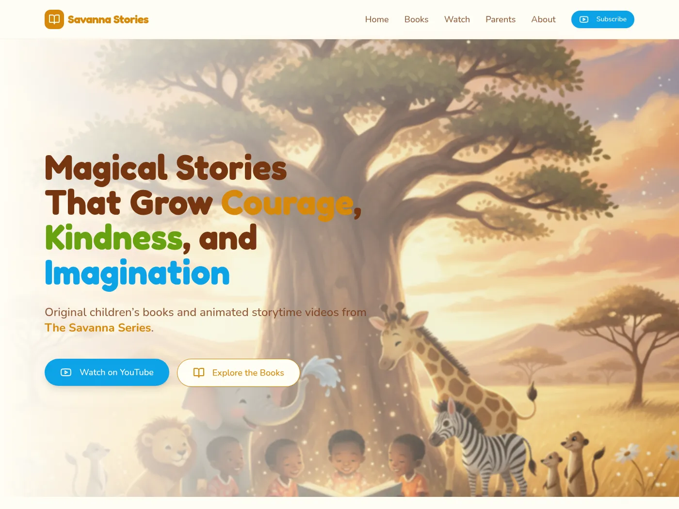 Savanna Stories Website