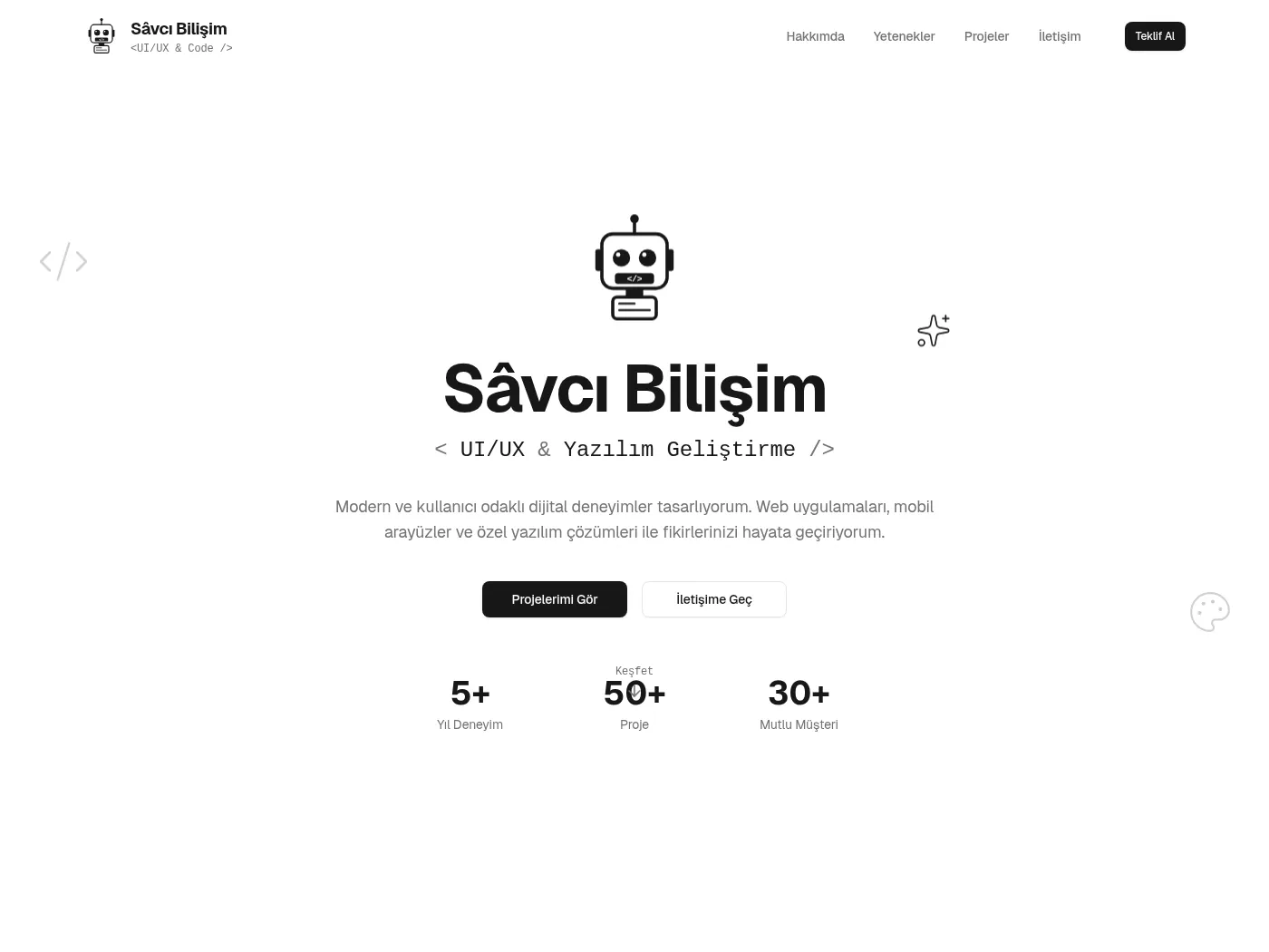 Sâvcı Bilişim CV Site