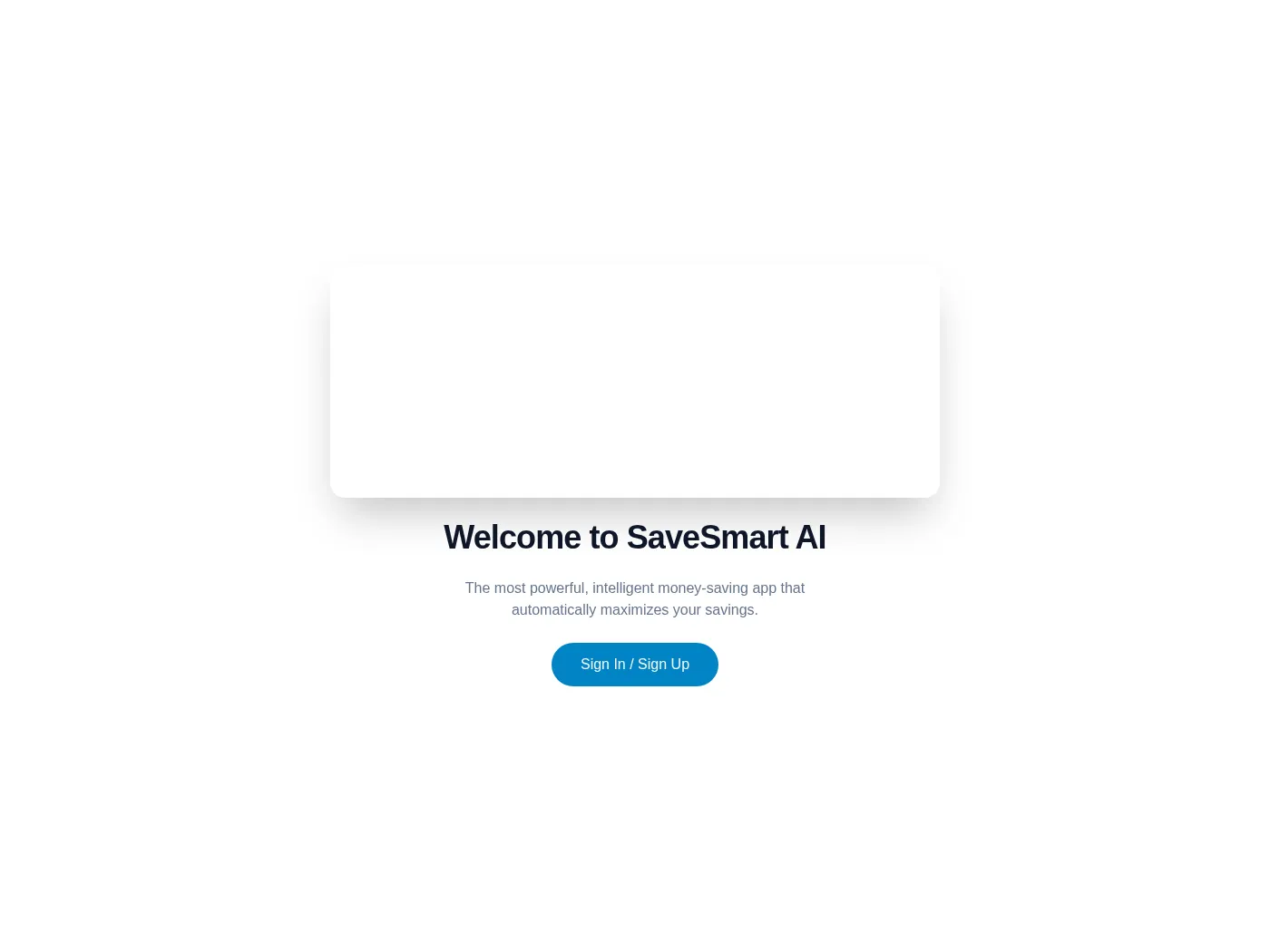 SaveSmart AI Money App