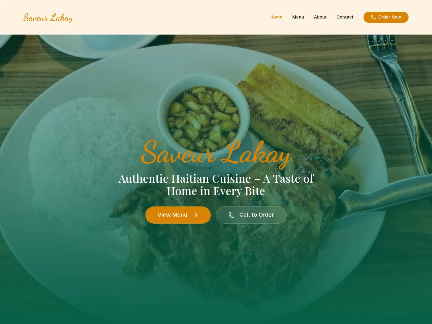 Saveur Lakay Website