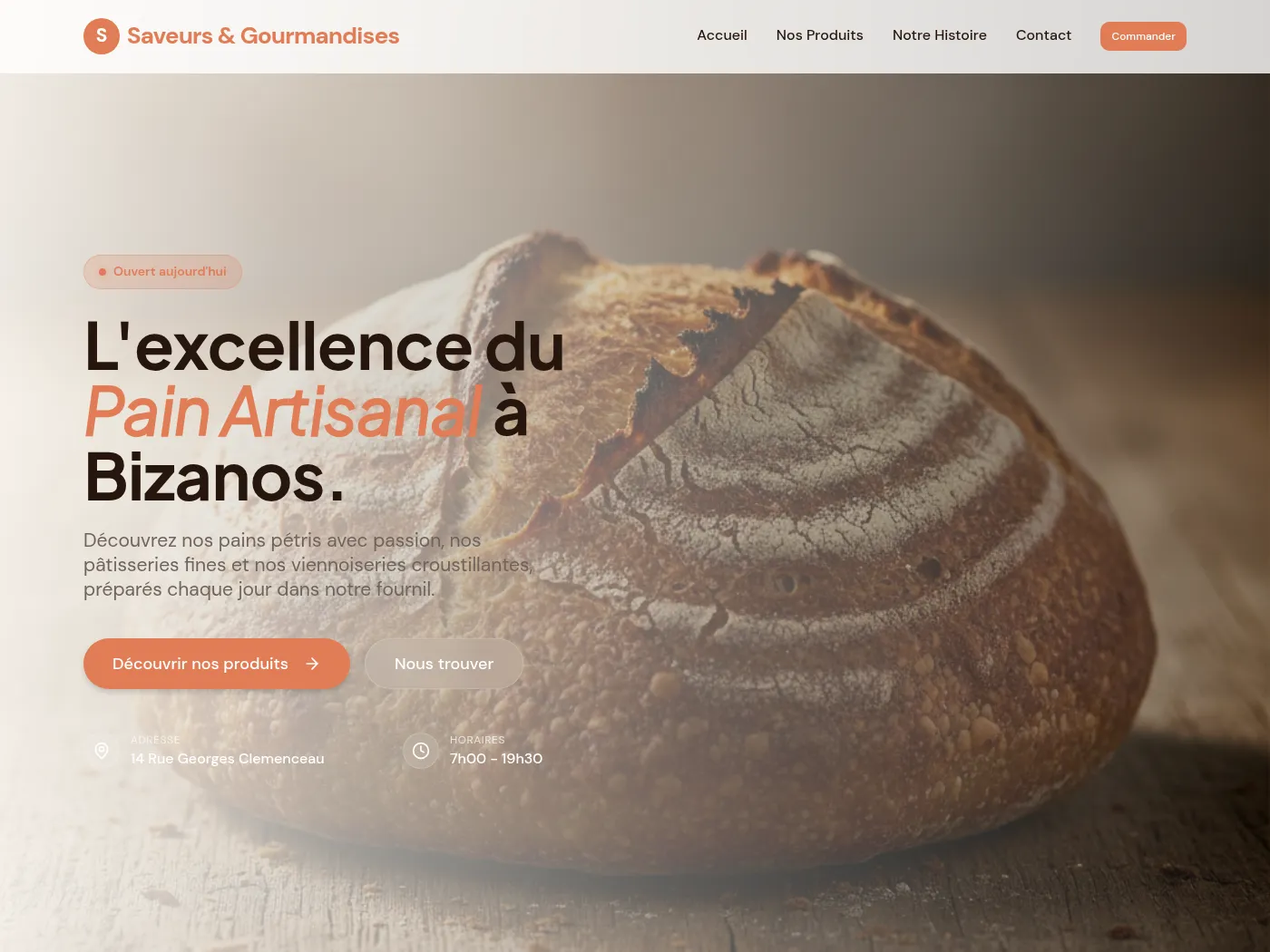 Saveurs & Gourmandises Site