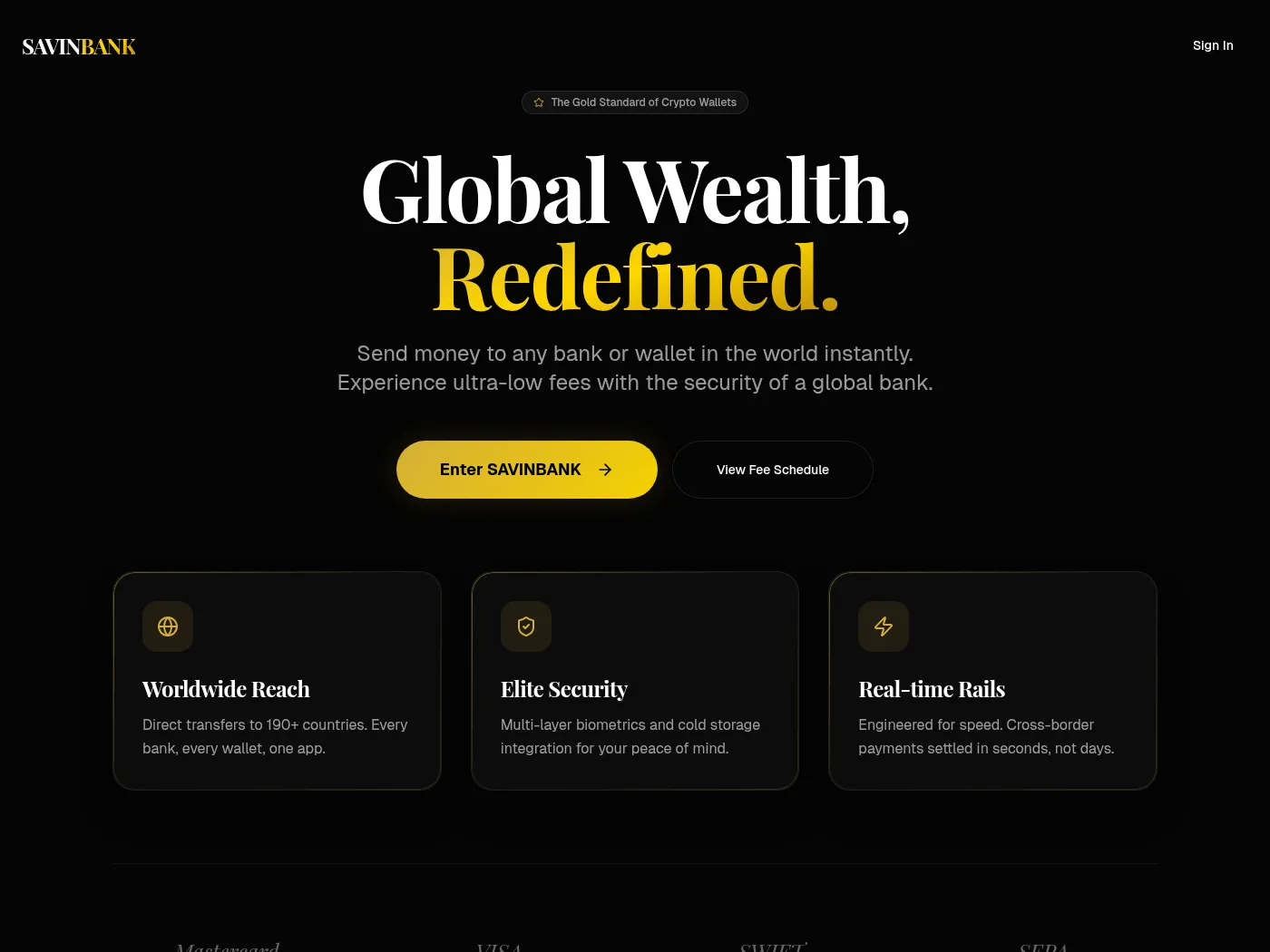 SavinBank Crypto Wallet
