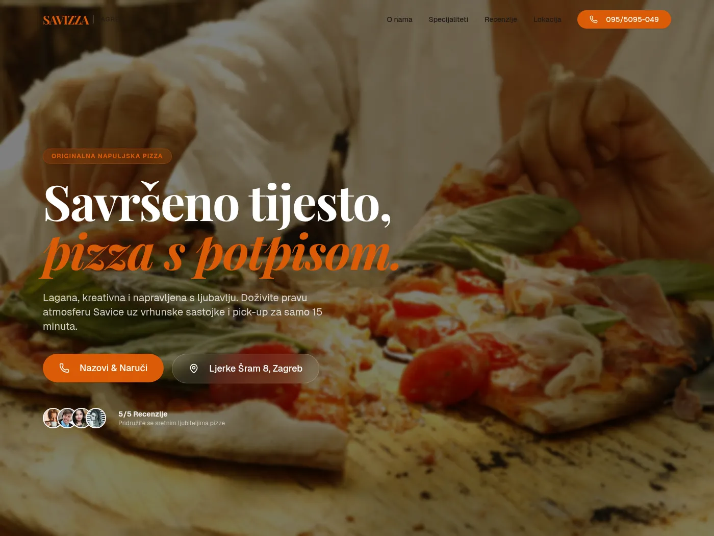 Savizza Pizza Landing