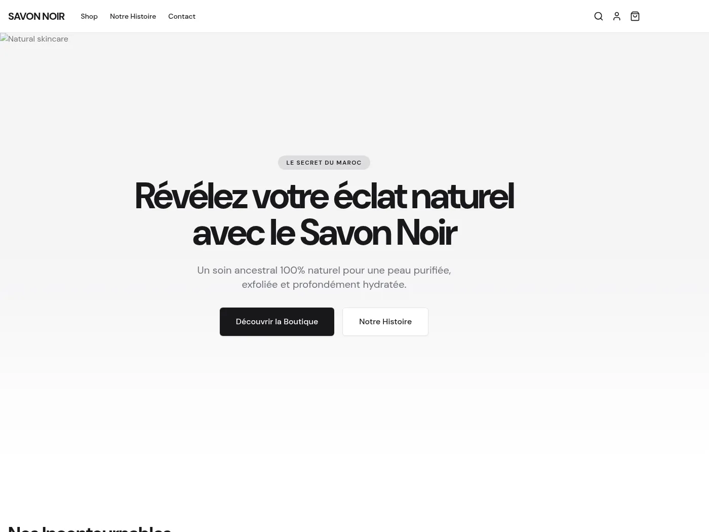 Savon Noir Shop
