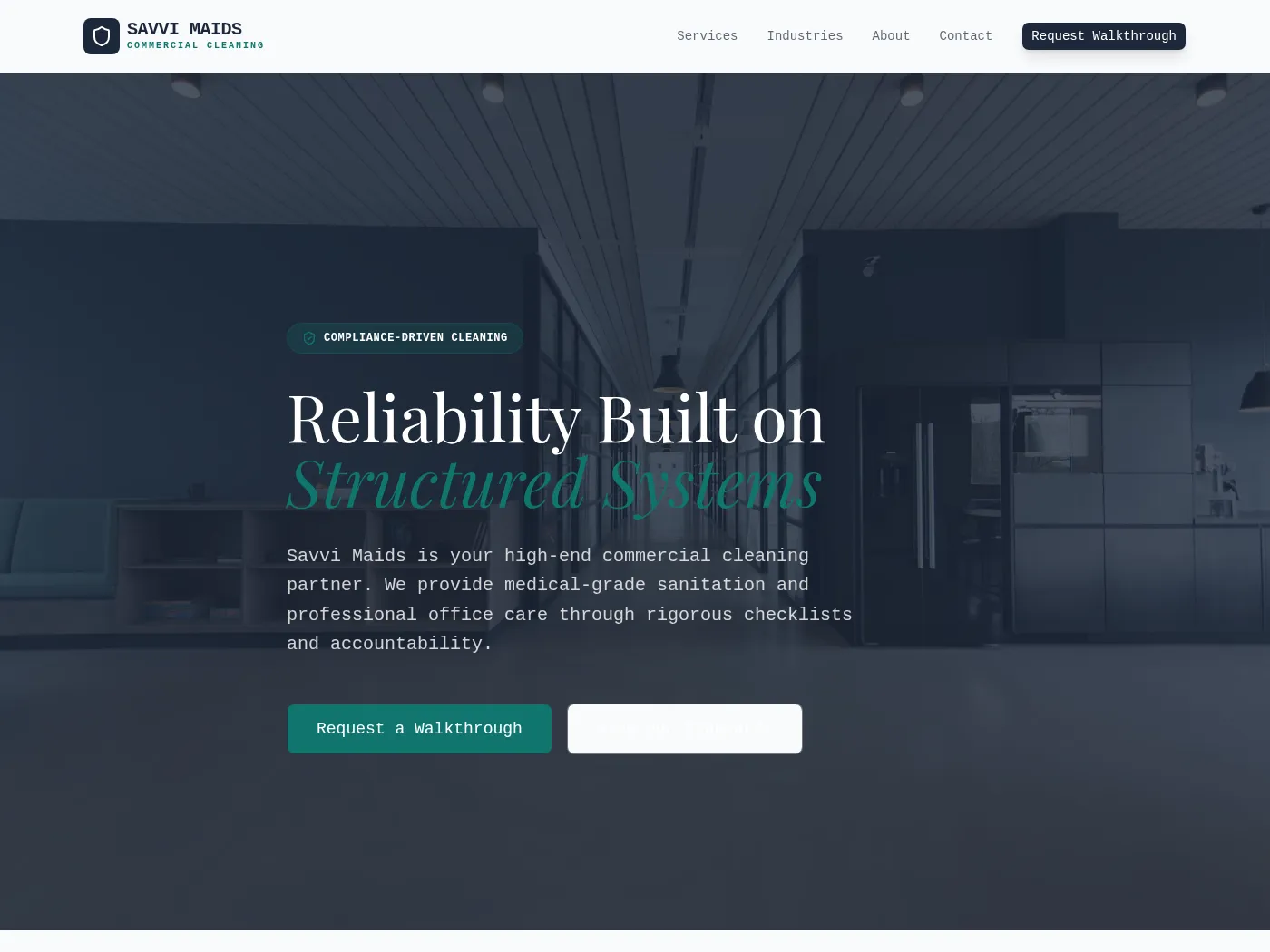 Savvi Maids Commercial Site