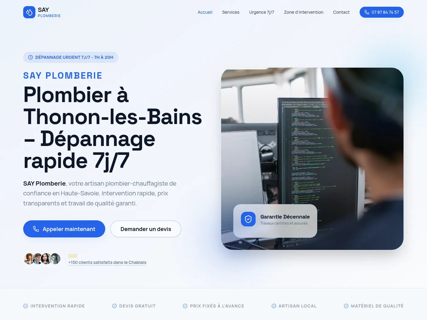 SAY Plomberie Pro Site