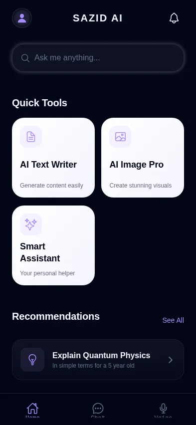SAZID AI Assistant