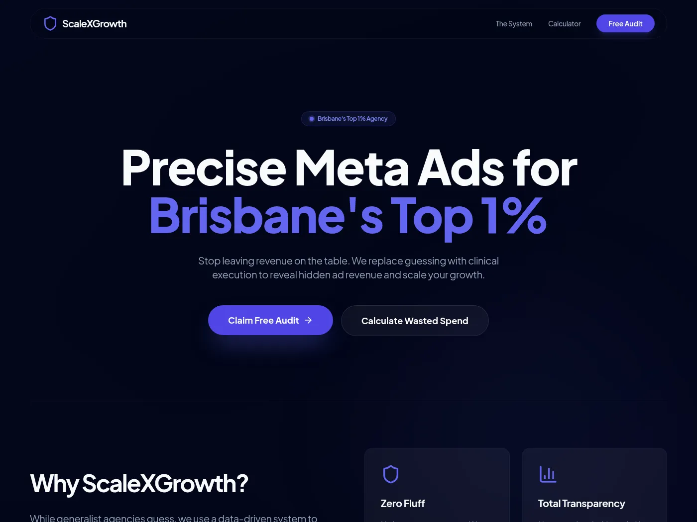 ScaleXGrowth Agency Site
