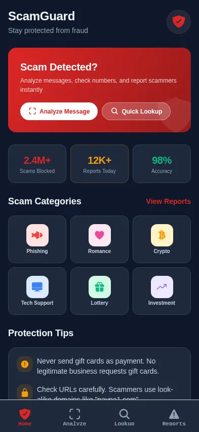 ScamGuard App