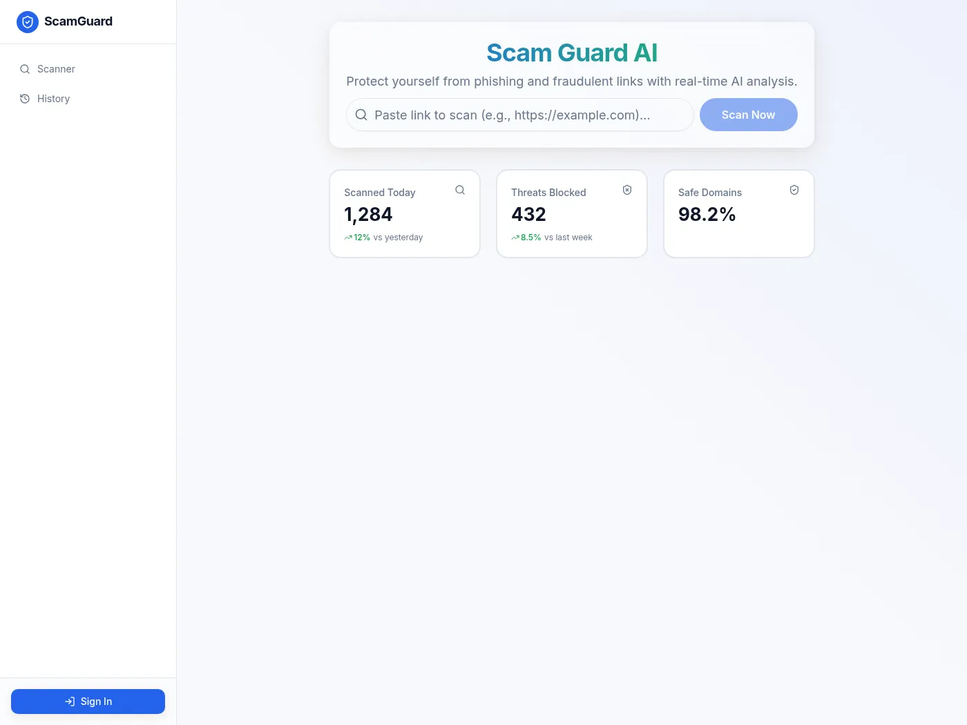 Scam Link Identifier