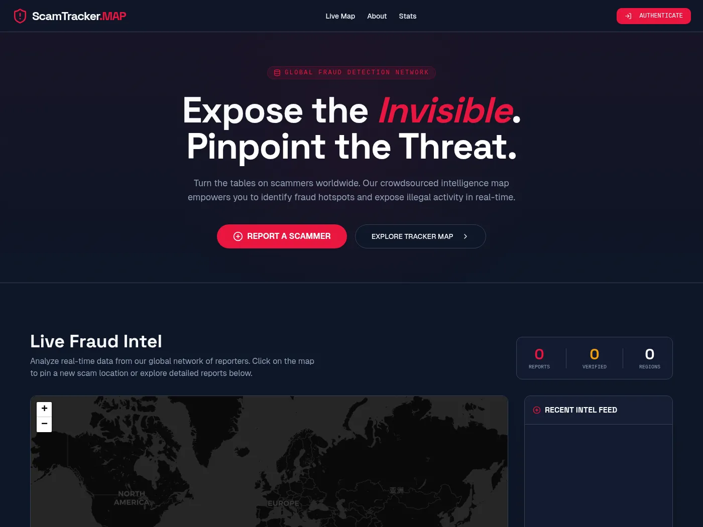 Scam Tracker Map