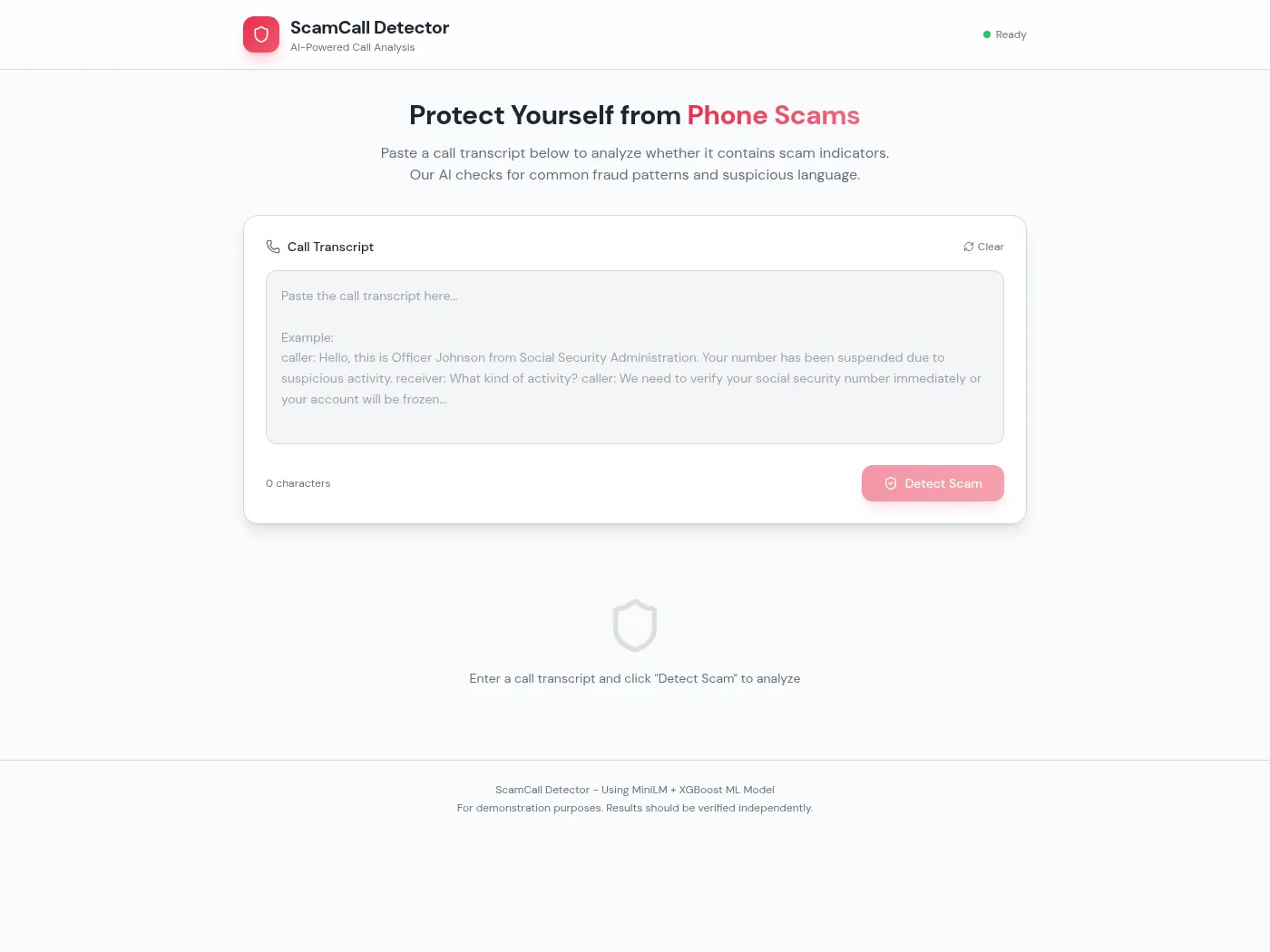 ScamCall Detector