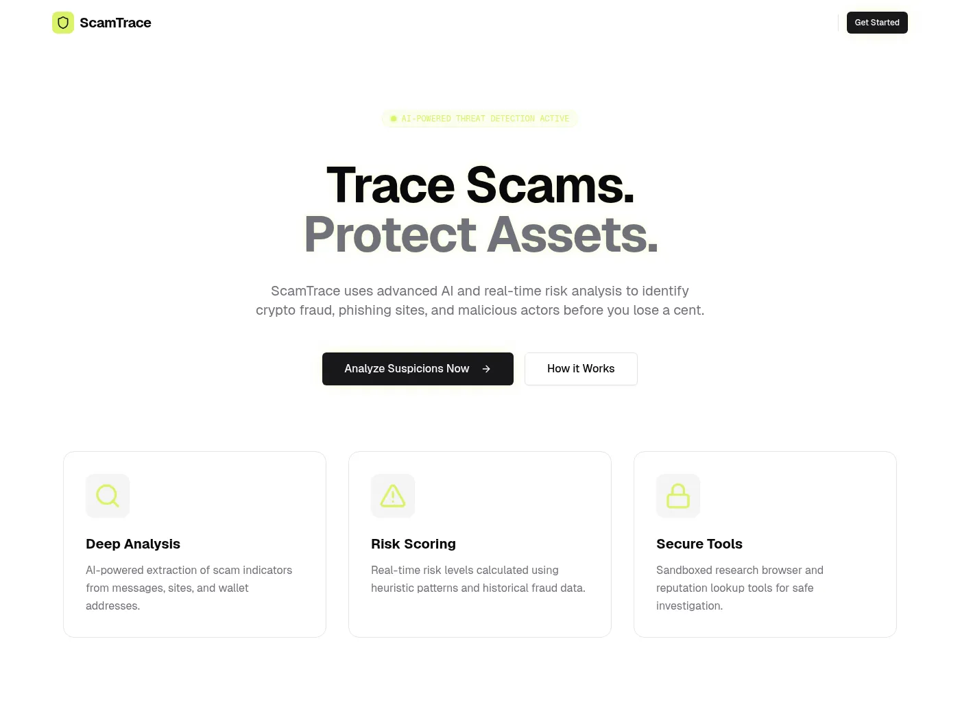ScamTrace Platform