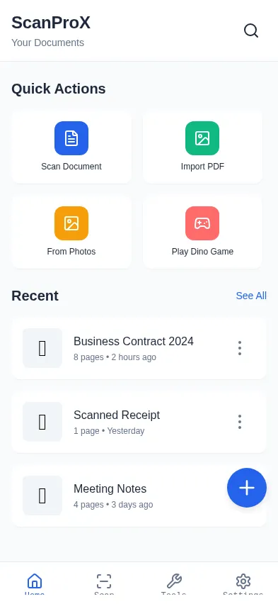 ScanProX: Next-Gen Mobile PDF Scanner & AI PDF Editor Suite