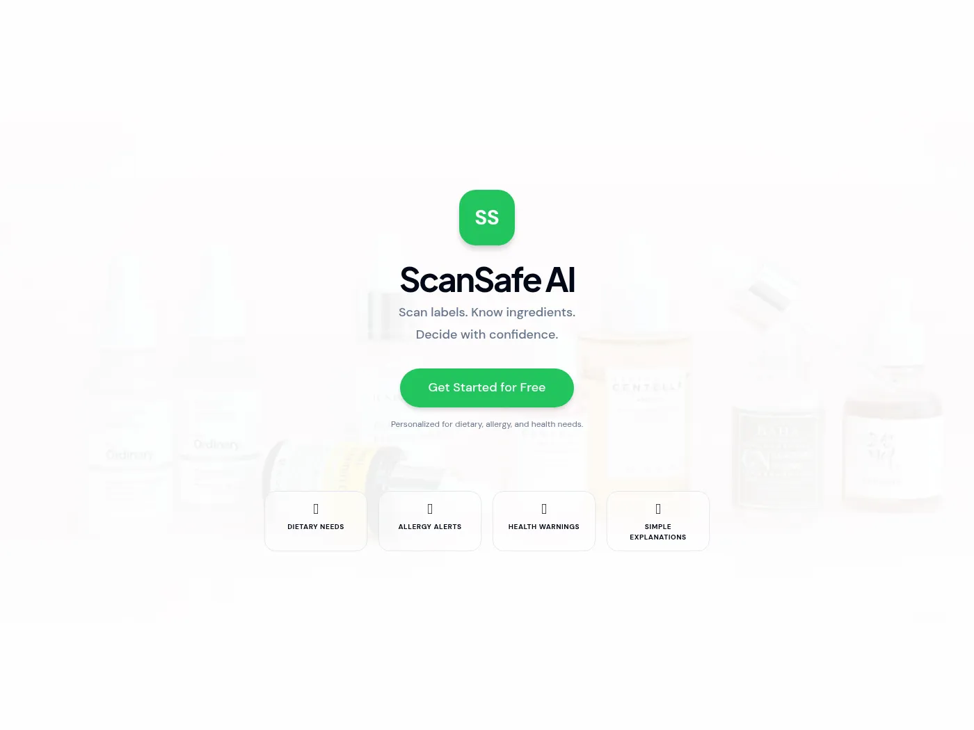 ScanSafe AI Labels