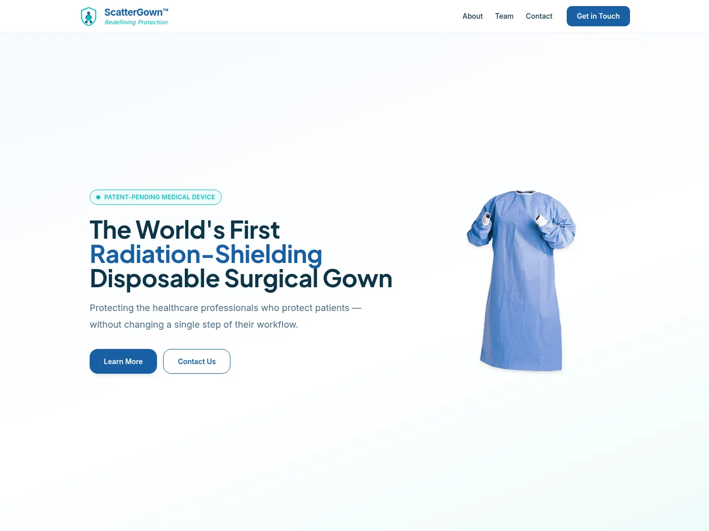 ScatterGown Landing Page