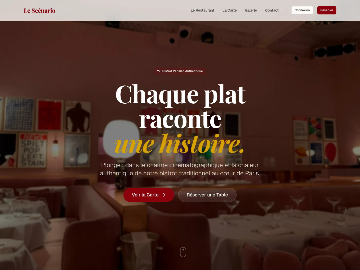 Le Scénario Web Experience