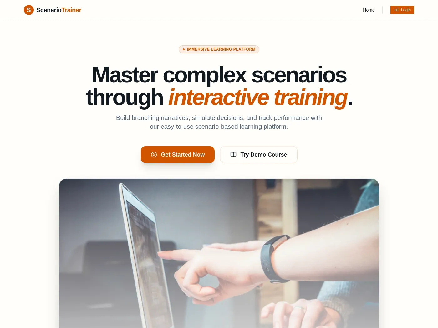 ScenarioTrainer Web App