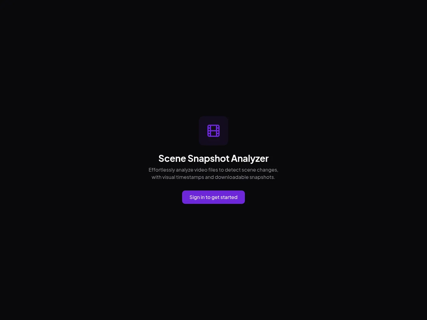 Scene Snapshot Analyzer