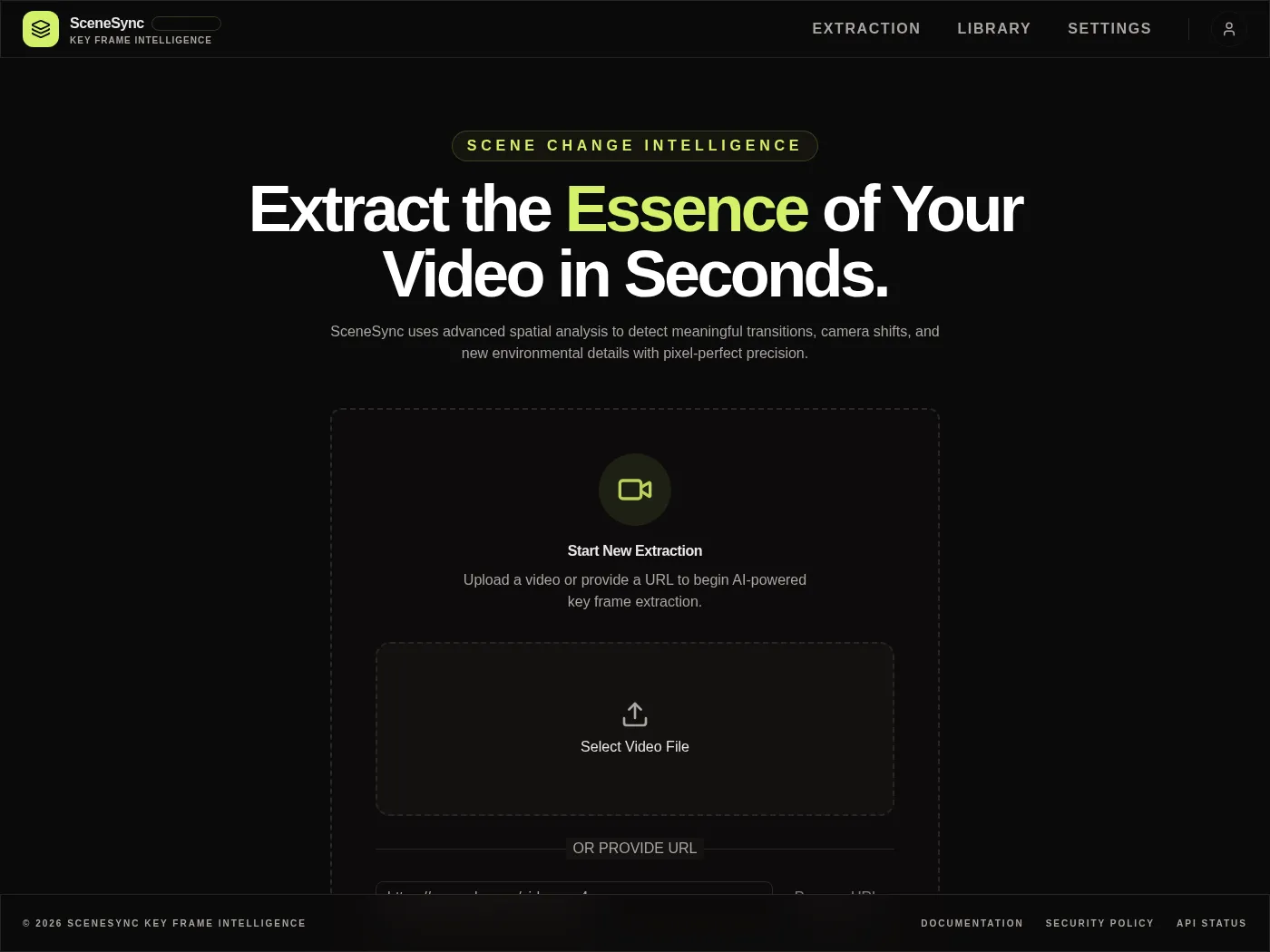 SceneSync Key Frame Extractor