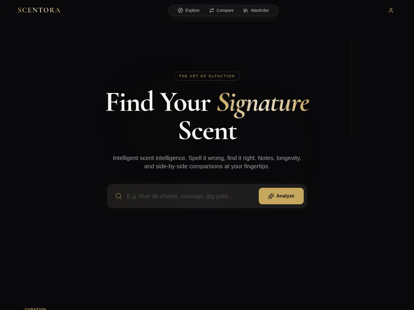 Scentora Luxury Fragrance Hub