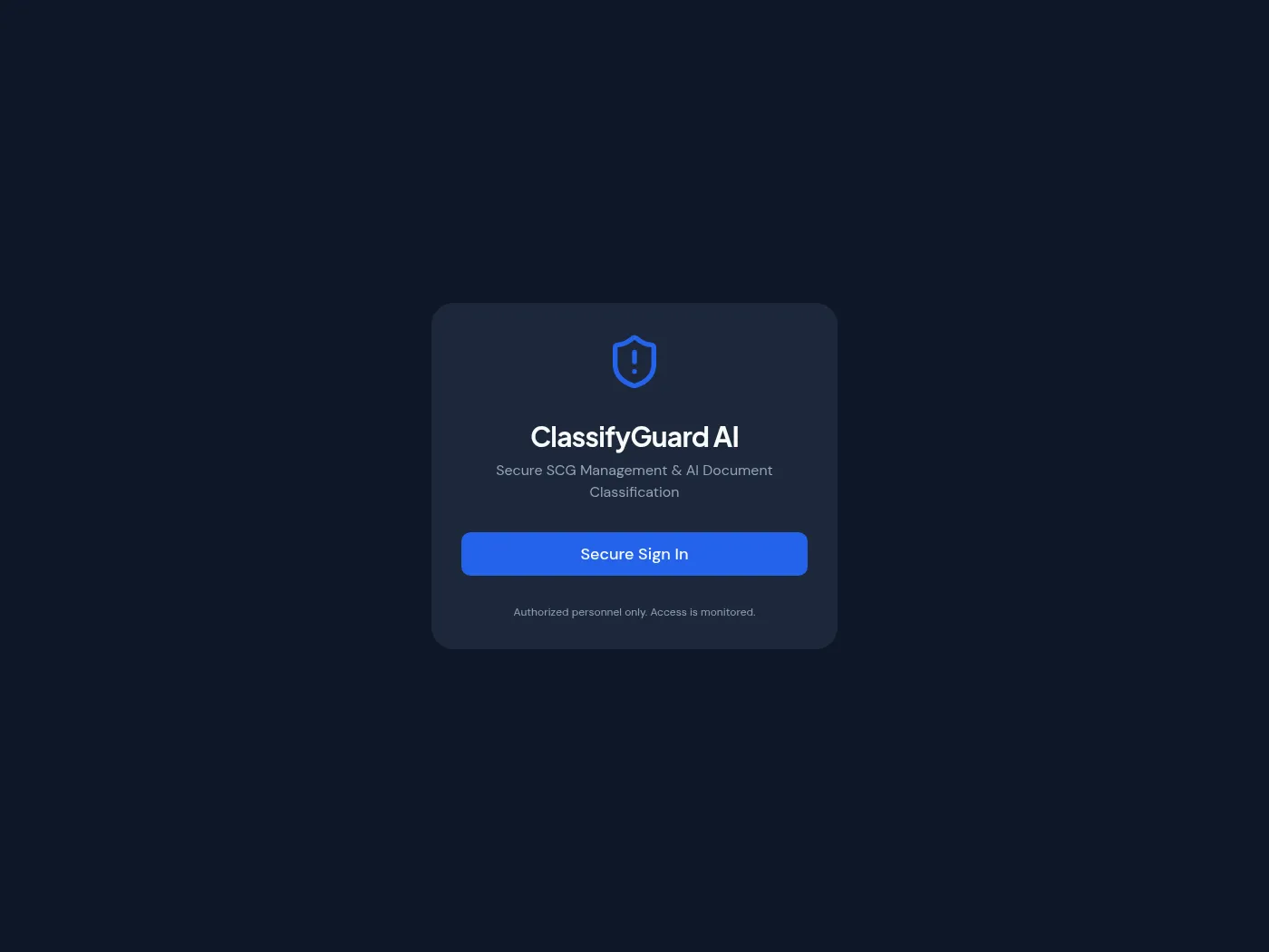 ClassifyGuard AI