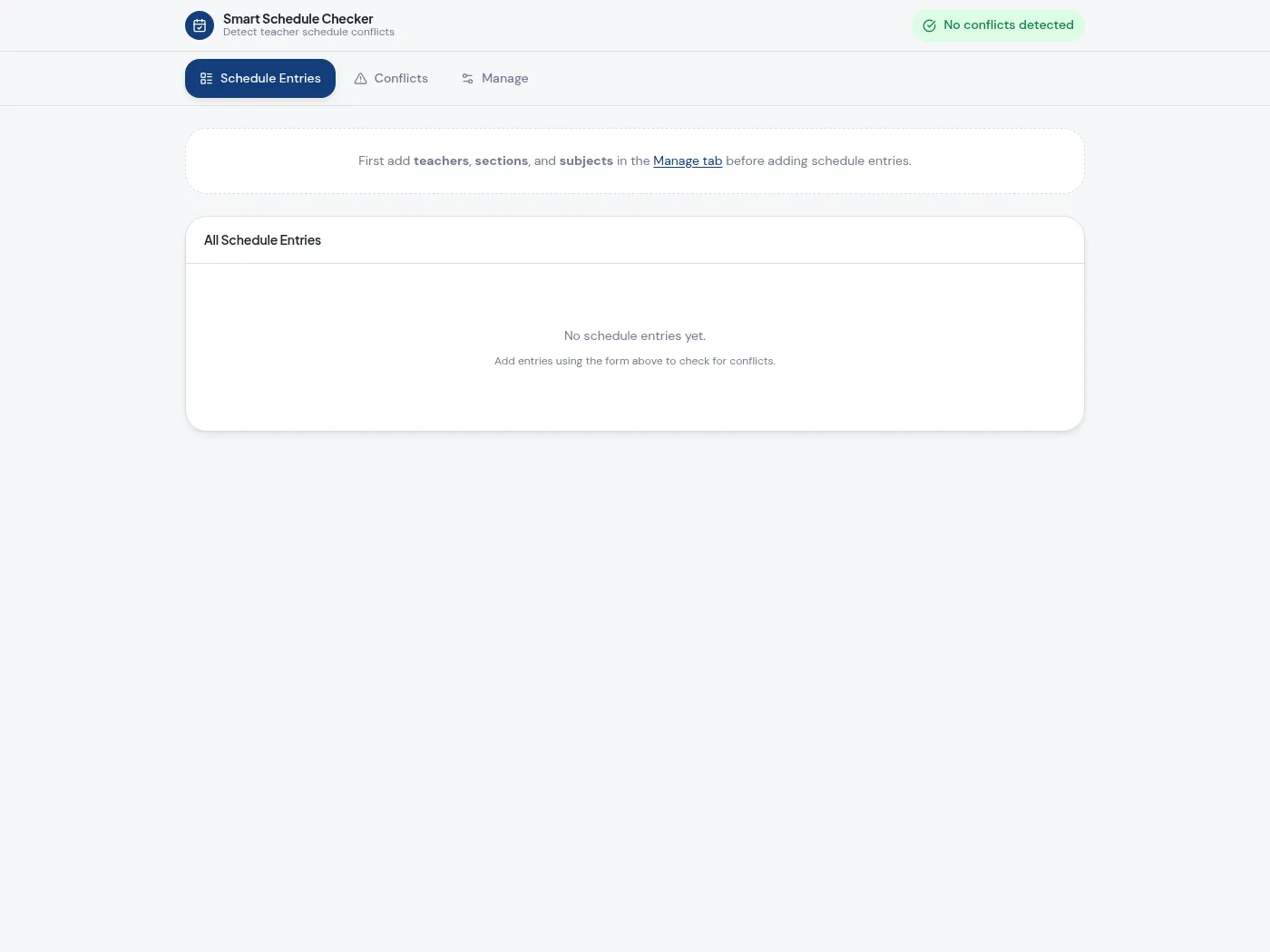 Smart Schedule Checker