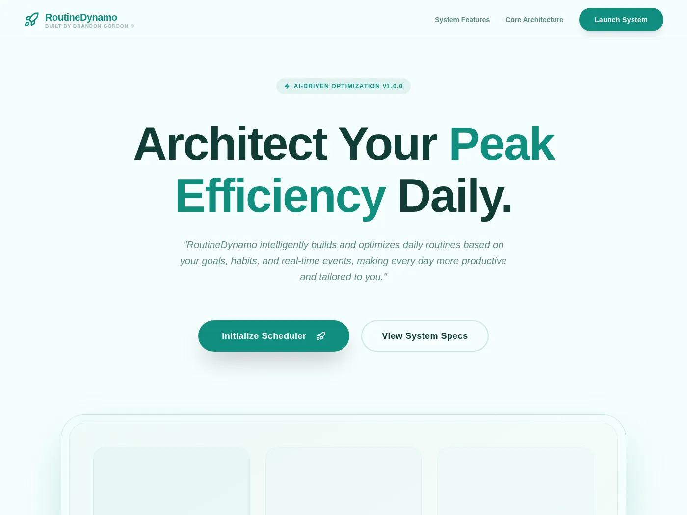 RoutineDynamo Scheduler