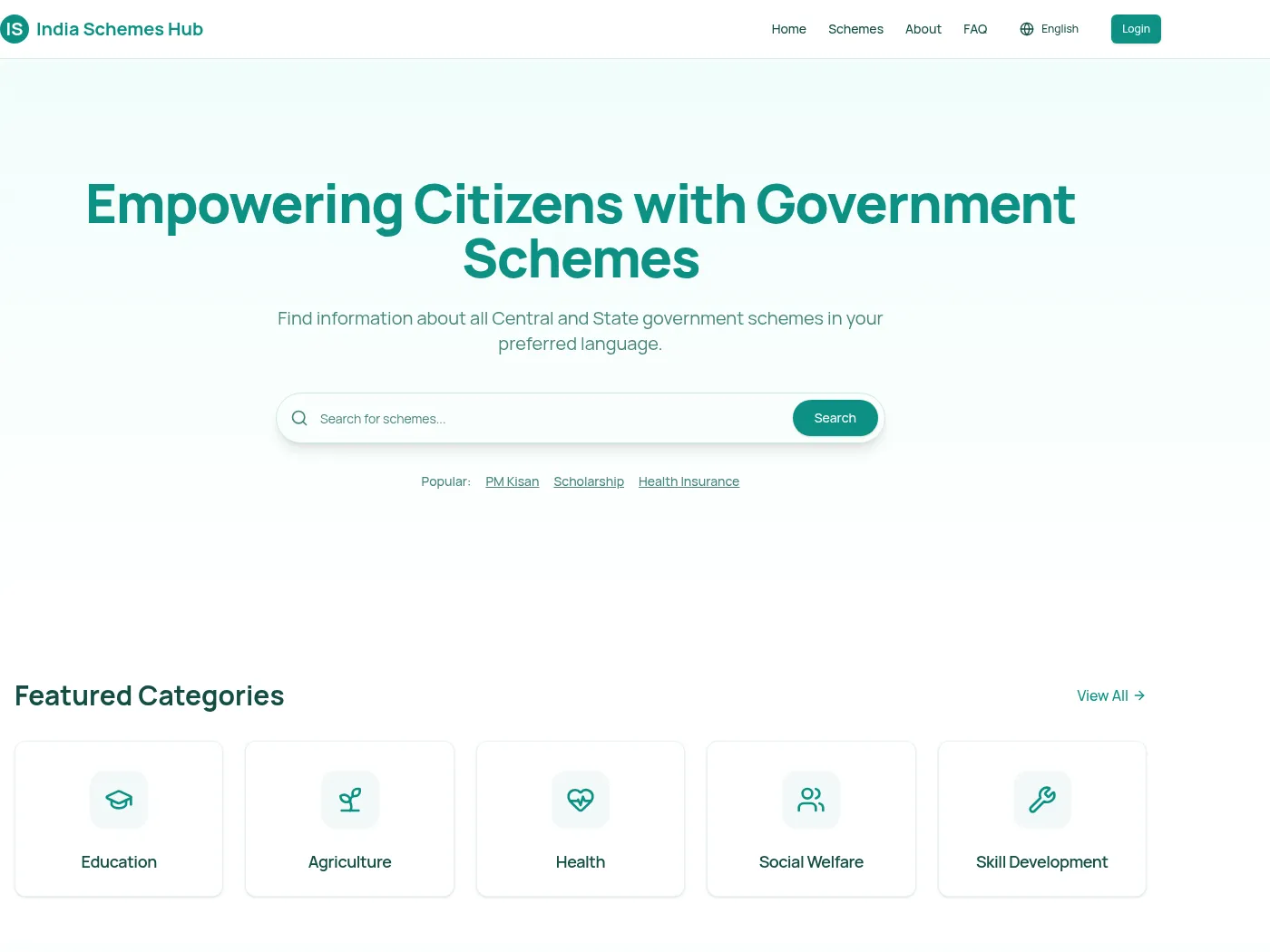 India Schemes Hub (Remix)