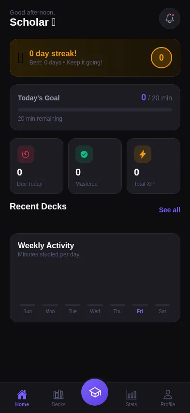 Scholar Flashcard Premium App