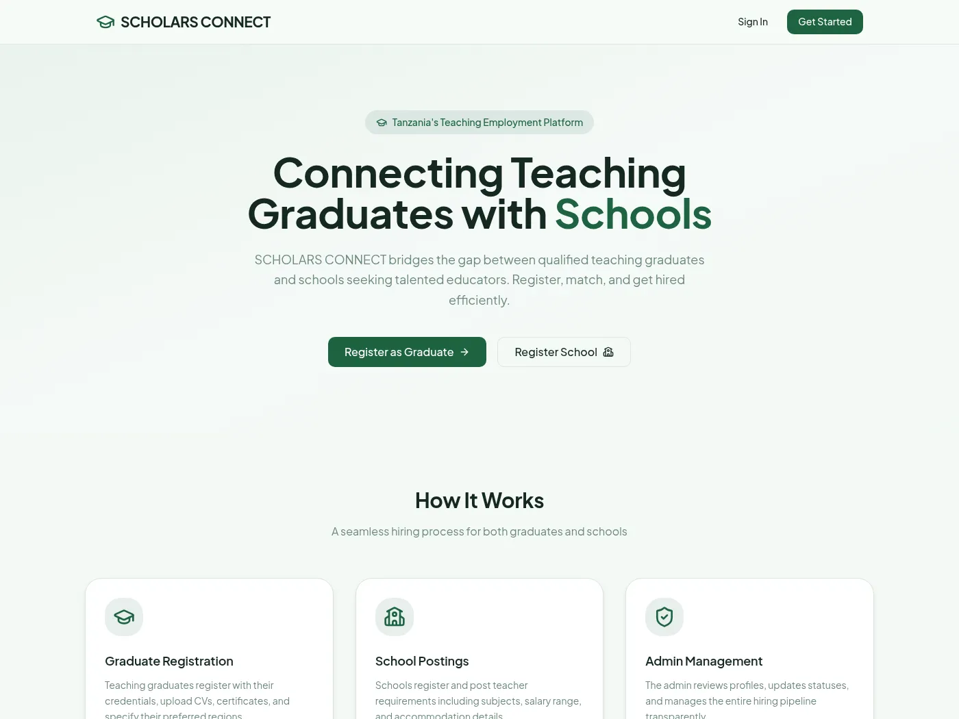 Scholars Connect Portal