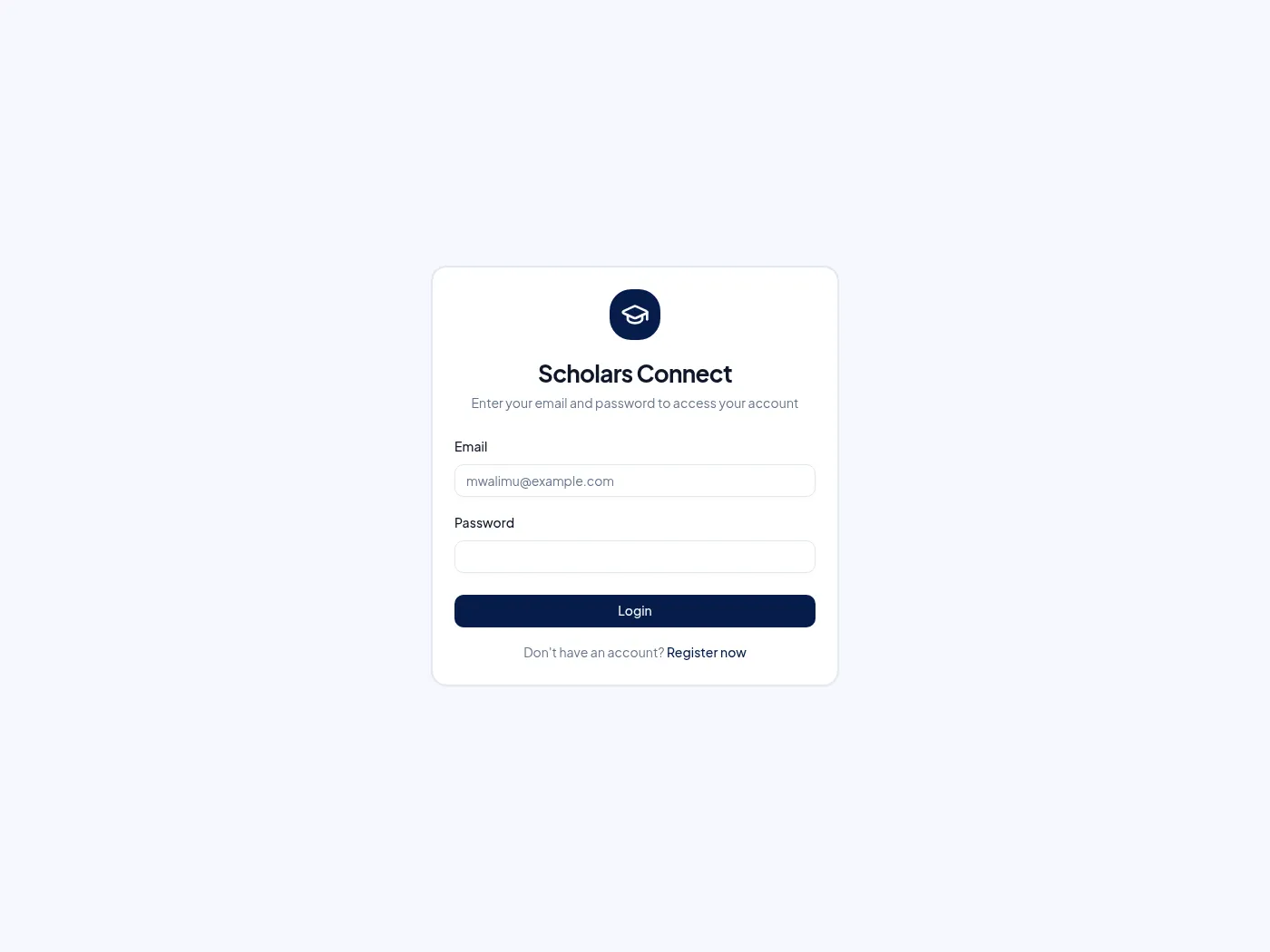Scholars Connect Platform