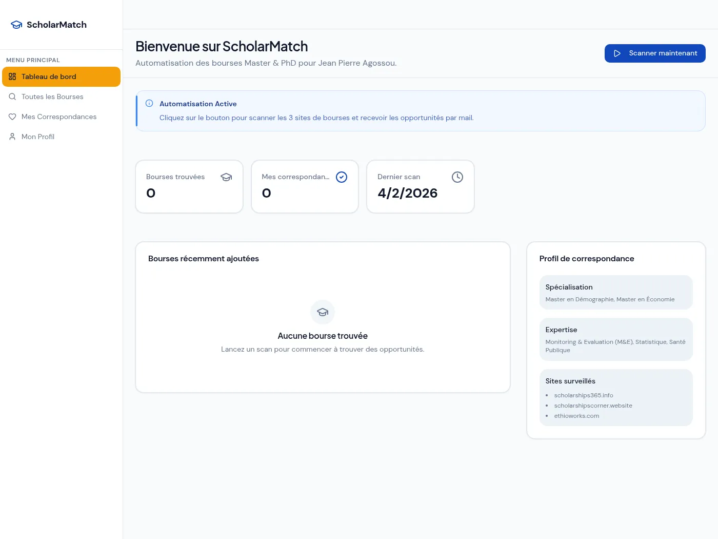 ScholarMatch Automation