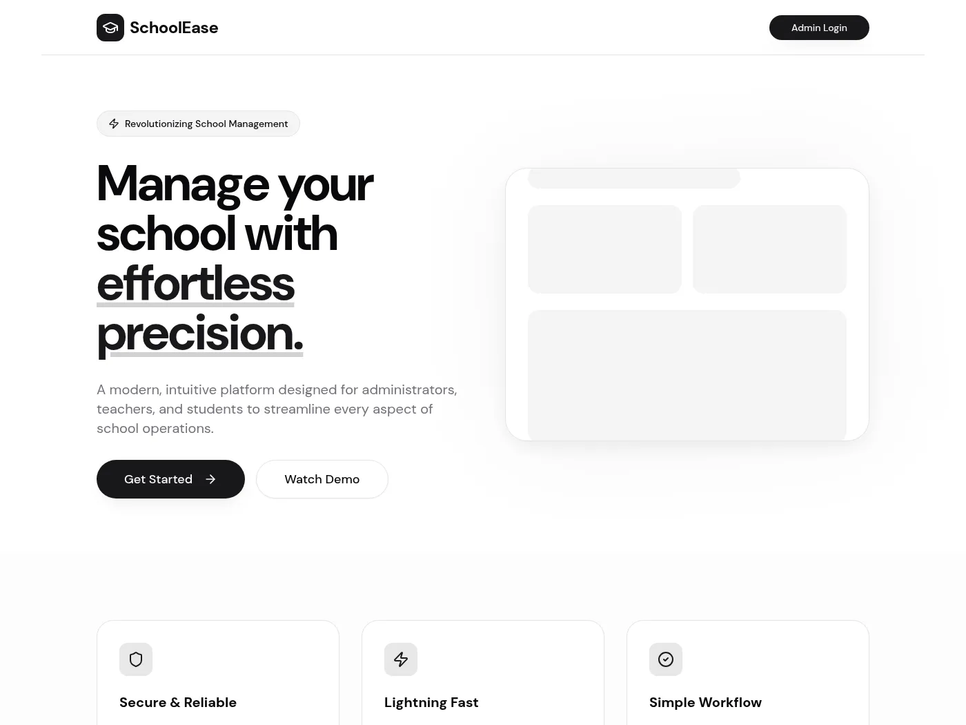 SchoolEase Admin Suite