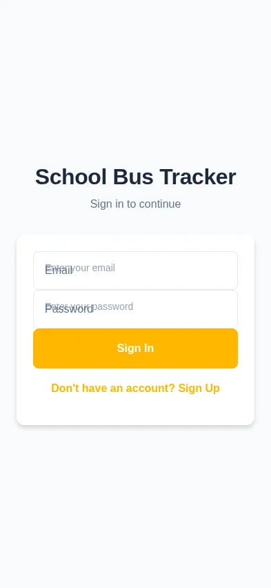 School Bus Mobile App