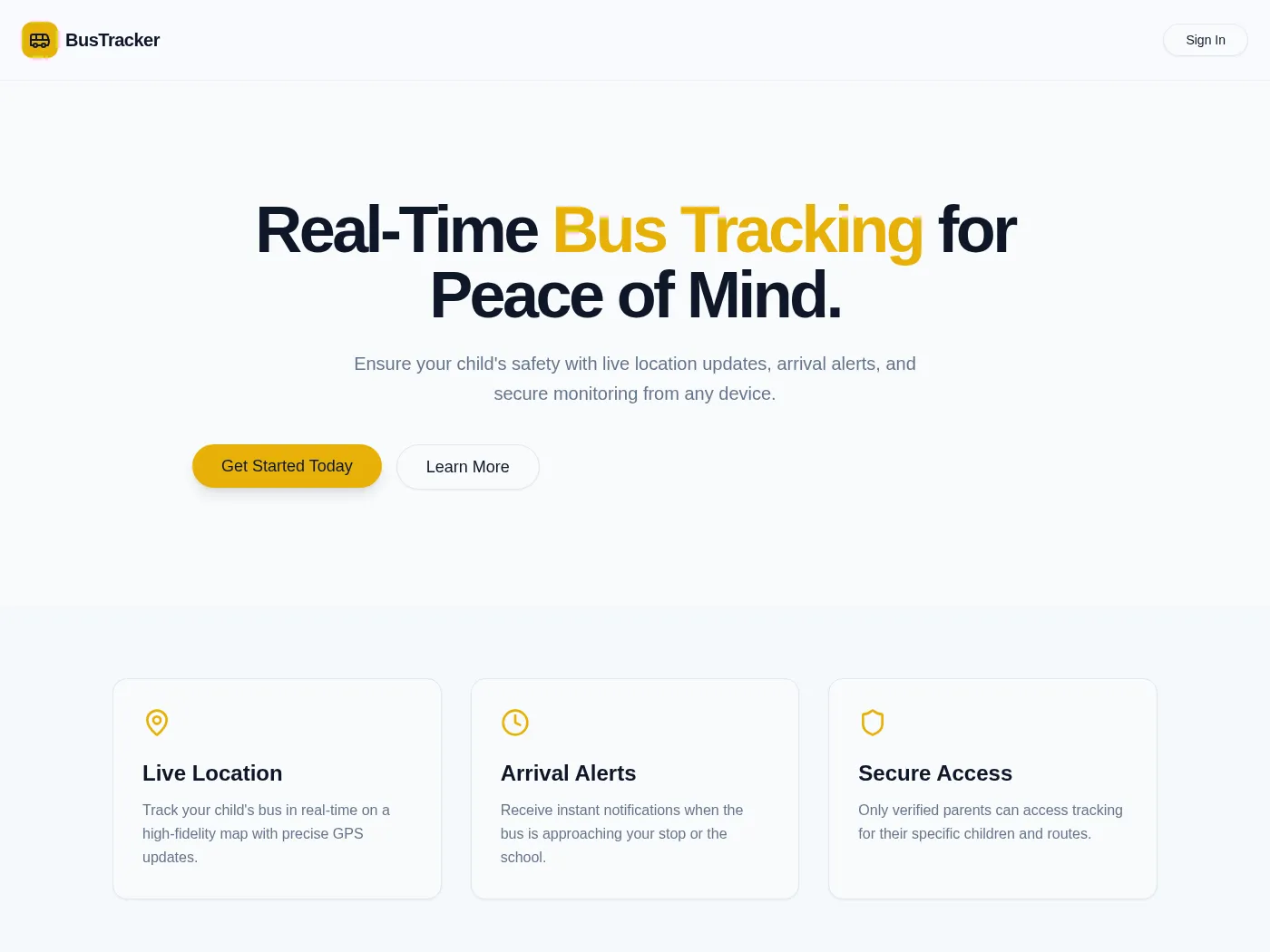 School Bus Tracker