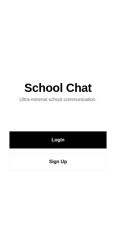 School Chat Minimal
