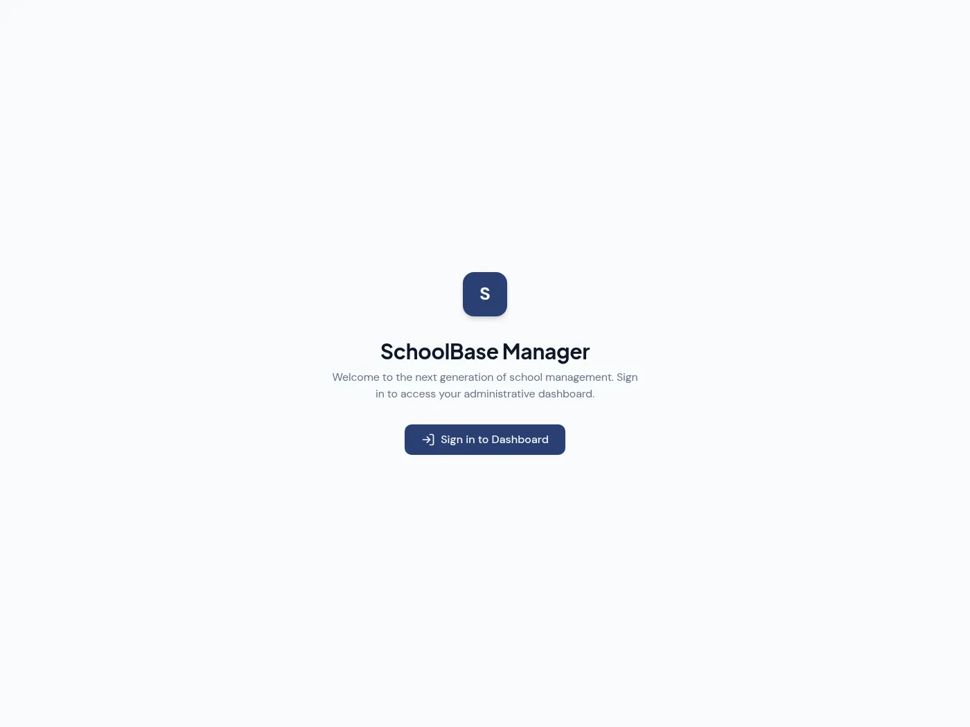 SchoolBase Manager