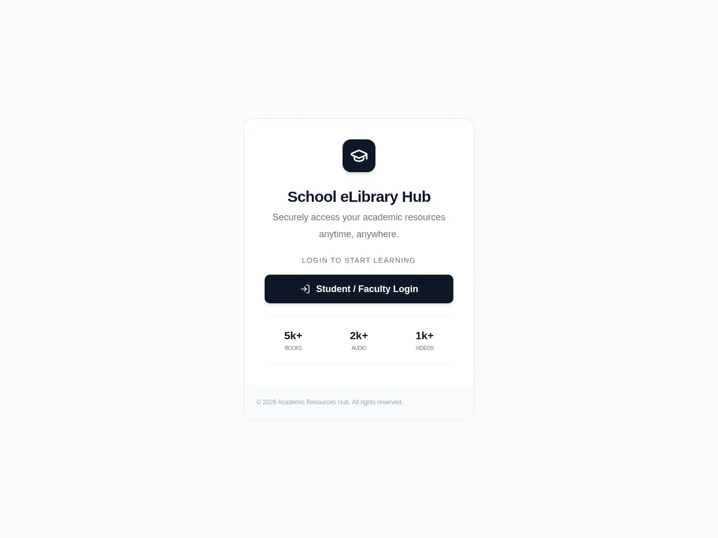 School eLibrary Hub