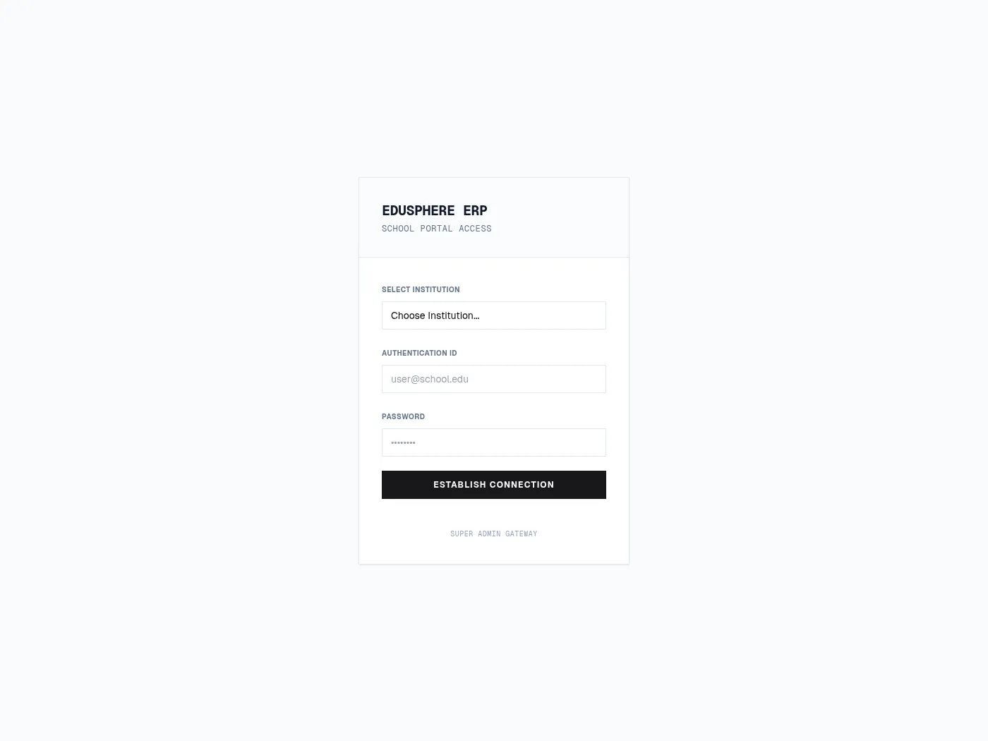EduSphere ERP Suite