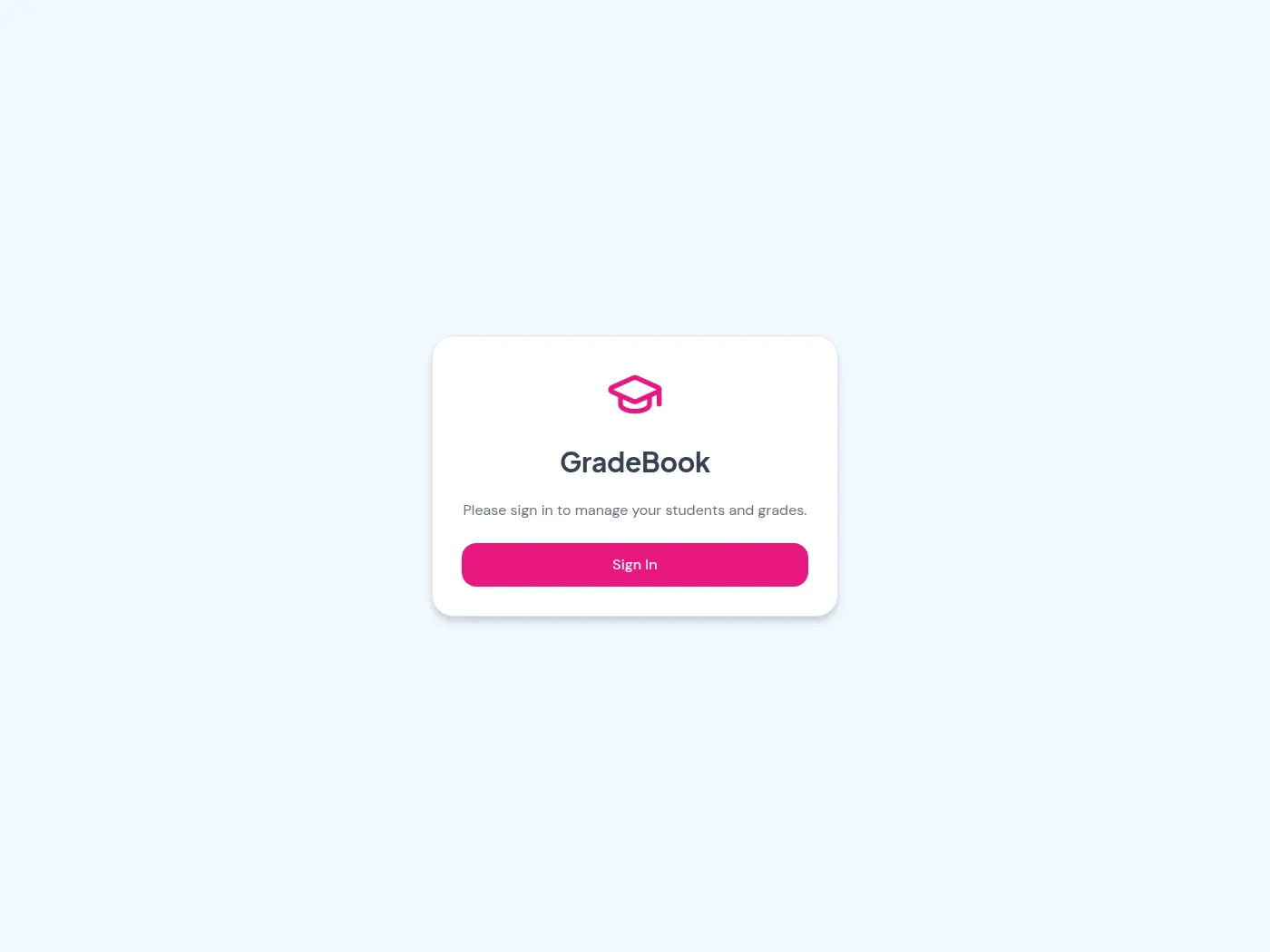 GradeBook Web Journal
