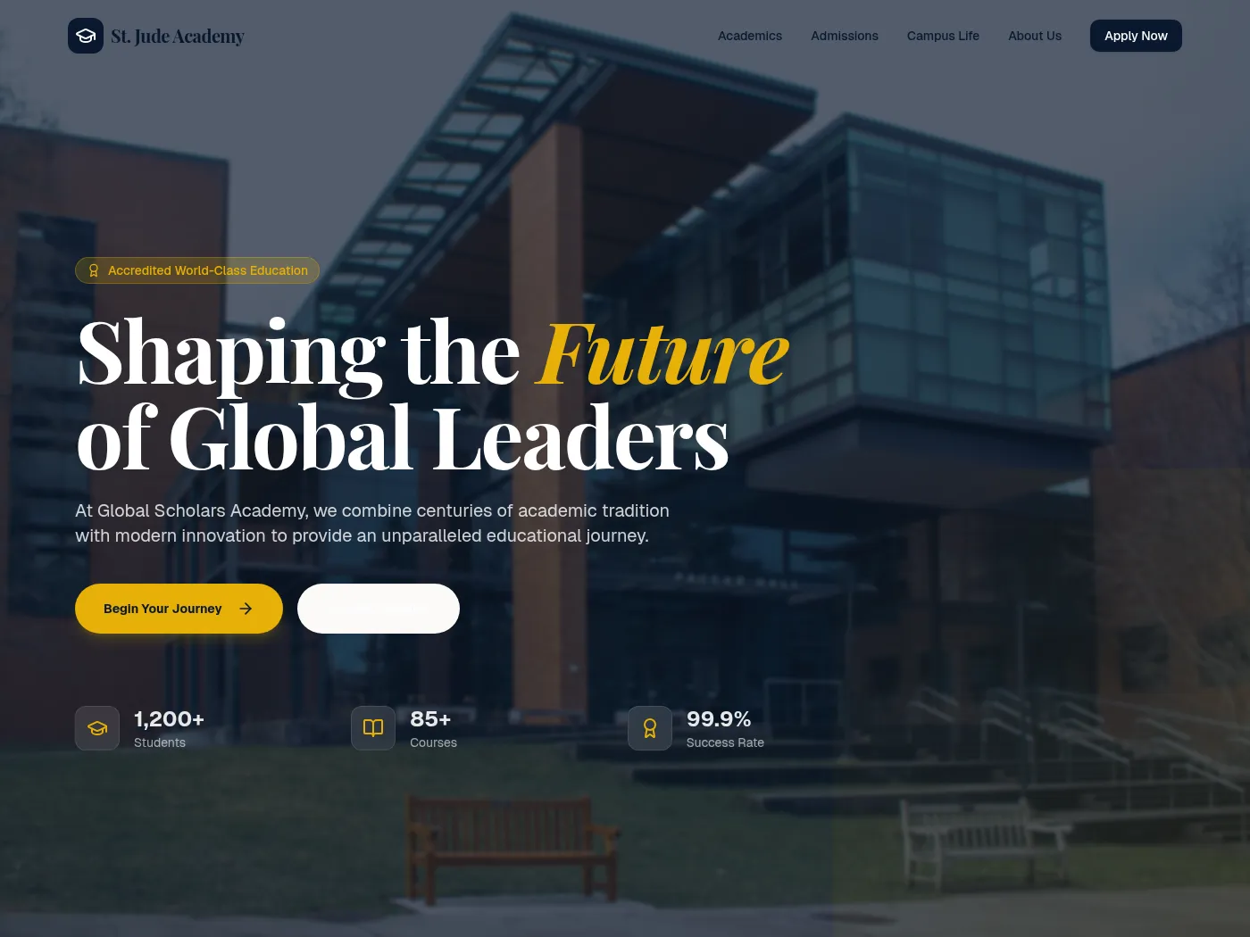 School Landing Page